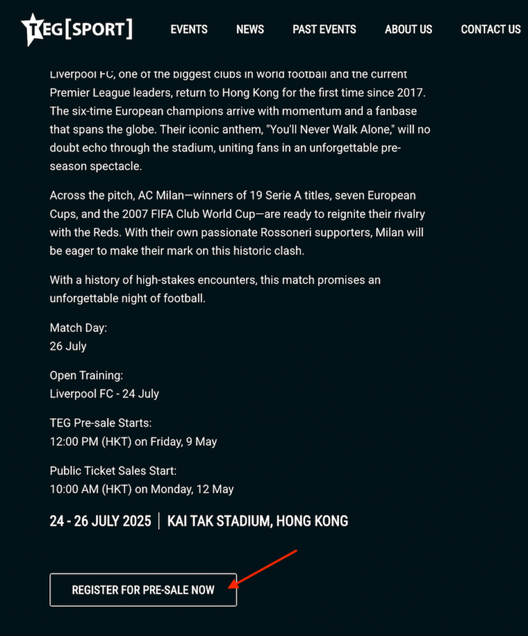 【7月香港】リヴァプールvsACミラン/アーセナルvsトッテナムのチケット購入方法&販売スケジュールまとめ | FootyTix-海外サッカーチケット攻略ブログ