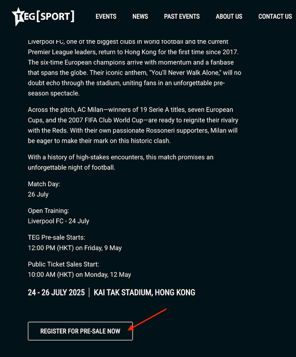 【7月香港】リヴァプールvsACミラン/アーセナルvsトッテナムのチケット購入方法&販売スケジュールまとめ | FootyTix-海外サッカーチケット攻略ブログ